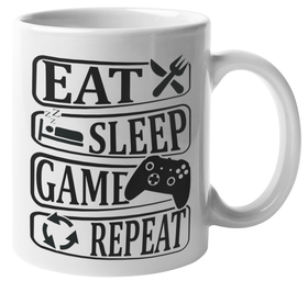 Gam3r - Eat Sleep Game Repeat XBOX Coffee Mug | Buy Online in South ...