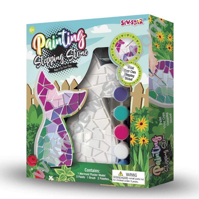 Sew-Star DIY Kids Plaster Painting Stepping Stone-Mermaid Kit | Shop ...