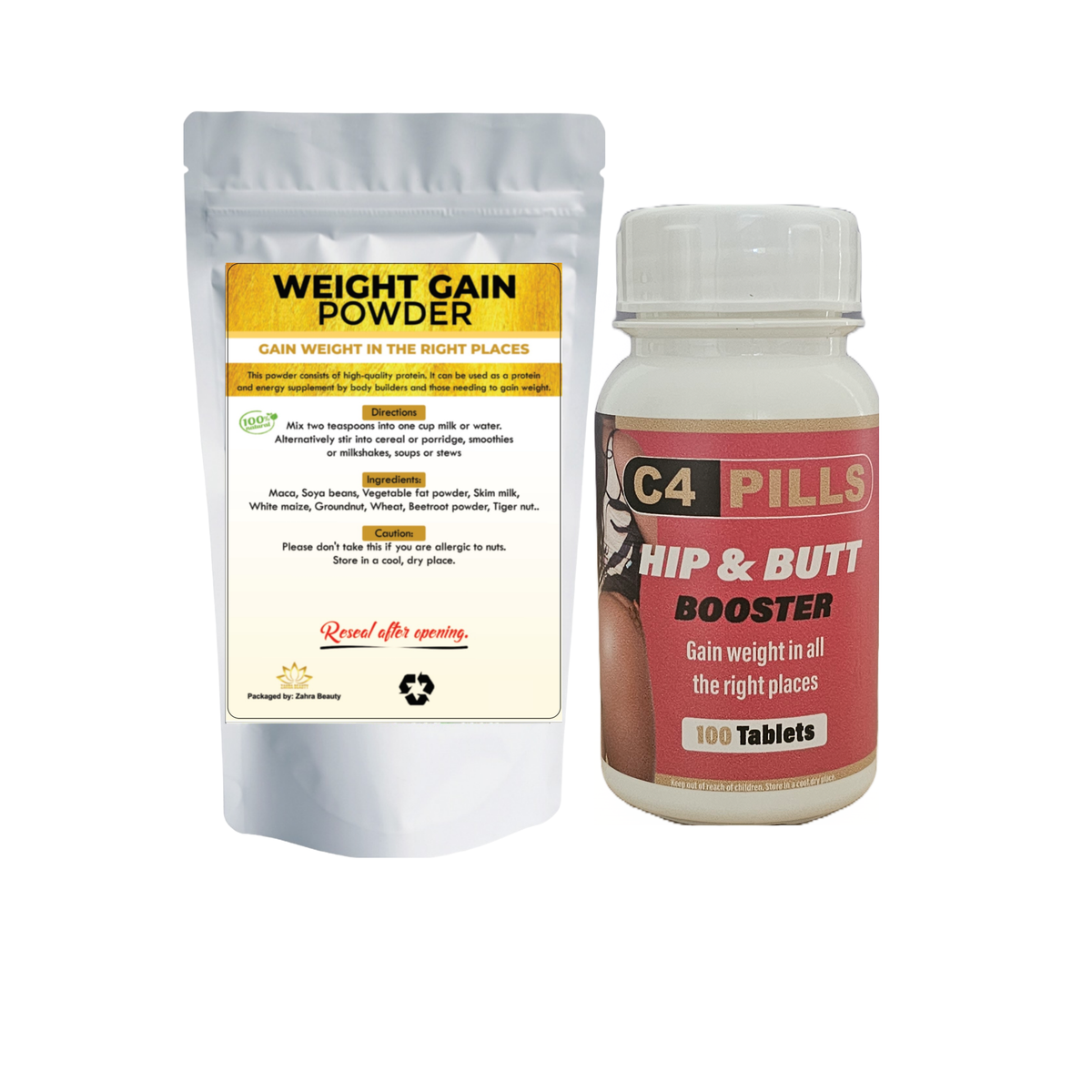 100 C4 Tablets and Weight Gain Powder for Fast Weight Gain | Shop Today ...