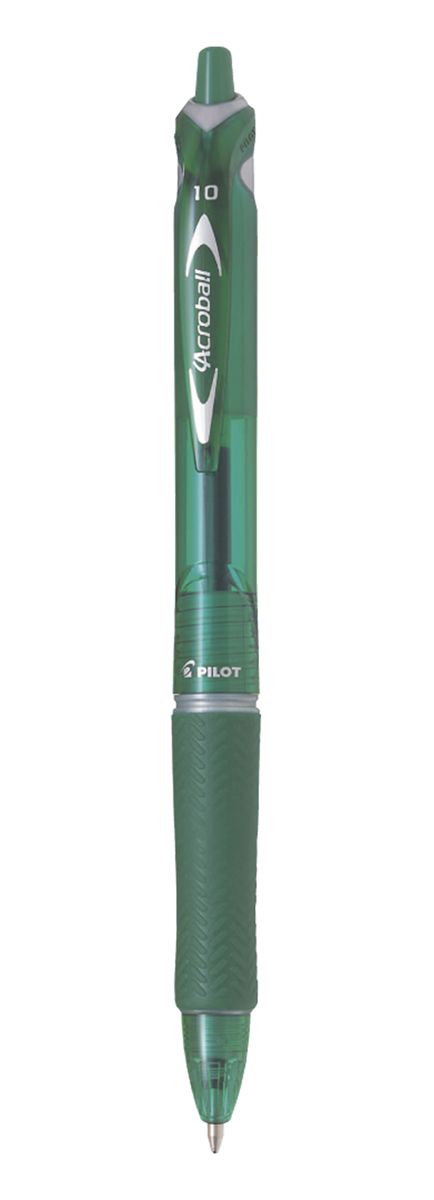 Pilot Acroball Fine Nib Ballpoint Pen box of 10 - Green | Shop Today ...
