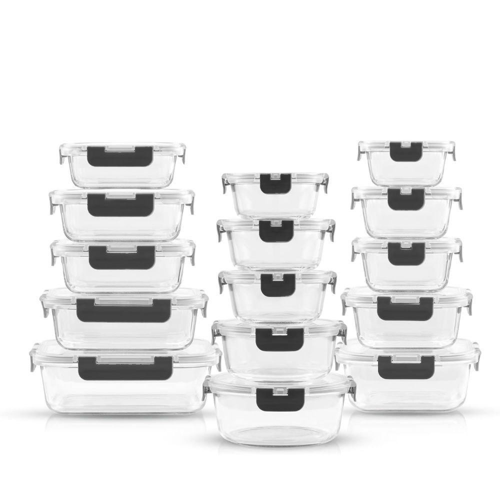 Minhaj Homeware - Food Storage Containers 15piece Set ZH-1100012/15 ...