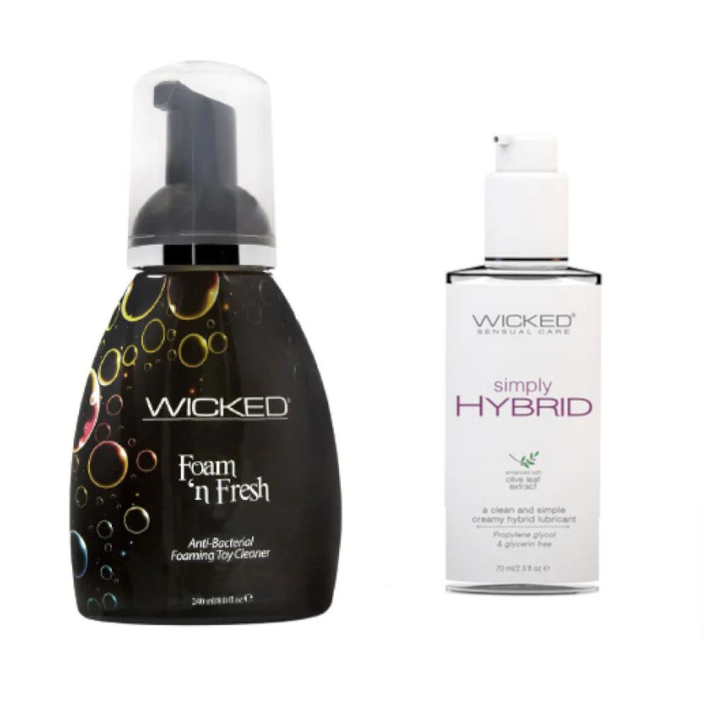 Wicked Sensual Foam n Fresh Toy Cleaner Simply Hybrid 2.3 OZ Lube ...