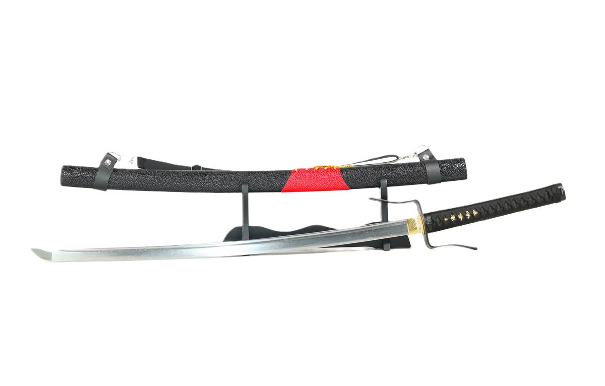 T10 Hand-Forged Traditional Japanese Katana (Kurayami) + Stand | Shop ...