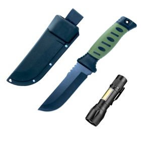 Mini USB Torch with Zoom & Multi-Purpose Survival Knife | Shop Today ...