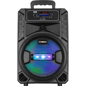 Omega 8" Aura Series Portable Karaoke Party Speaker Battery-Powered ...
