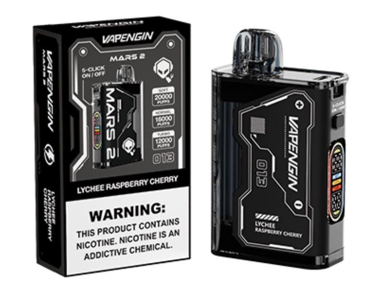 Vapengin Mars 20000 Puffs Disposable Vape - Lychee Raspberry Cherry ...