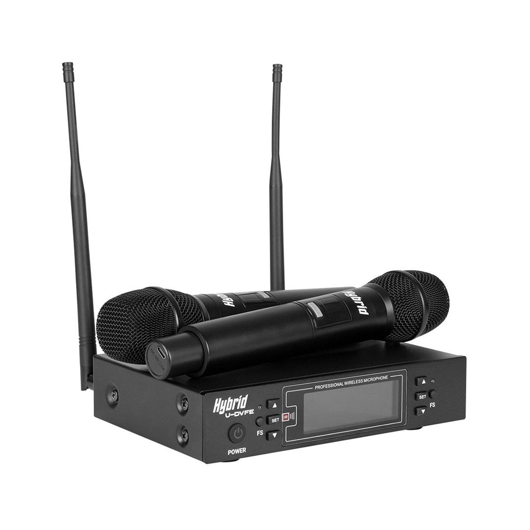 Hybrid U-DVFE - Dual Handheld Cordless Microphone with Feedback ...