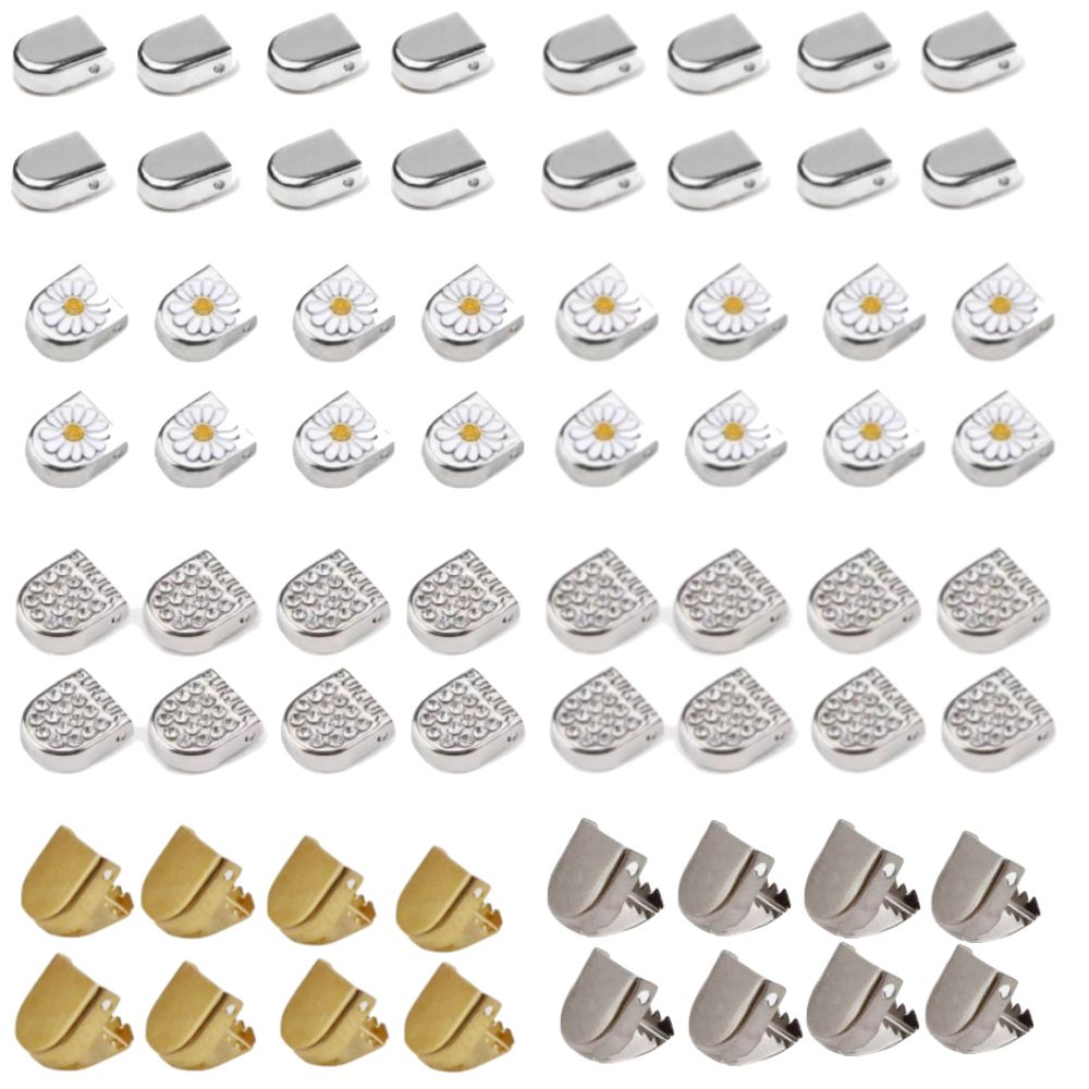 Fashion Adults Kids Shoe Lace Clips Outdoor Leisure Set of 50 - 10x9cm ...