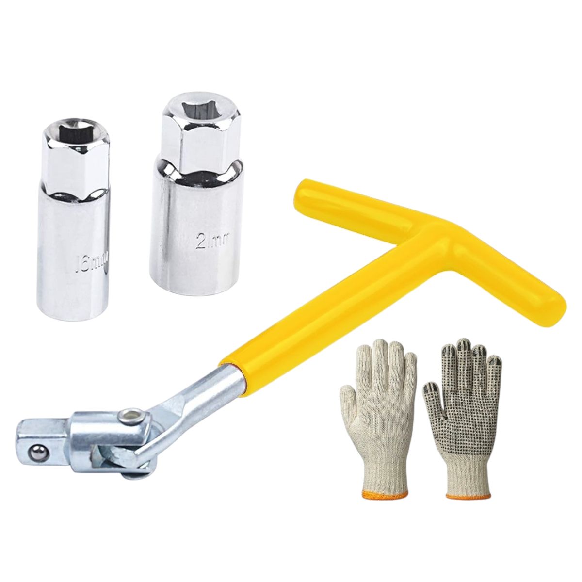 4 Piece Spark Plug Socket Wrench and Gloves | Shop Today. Get it ...