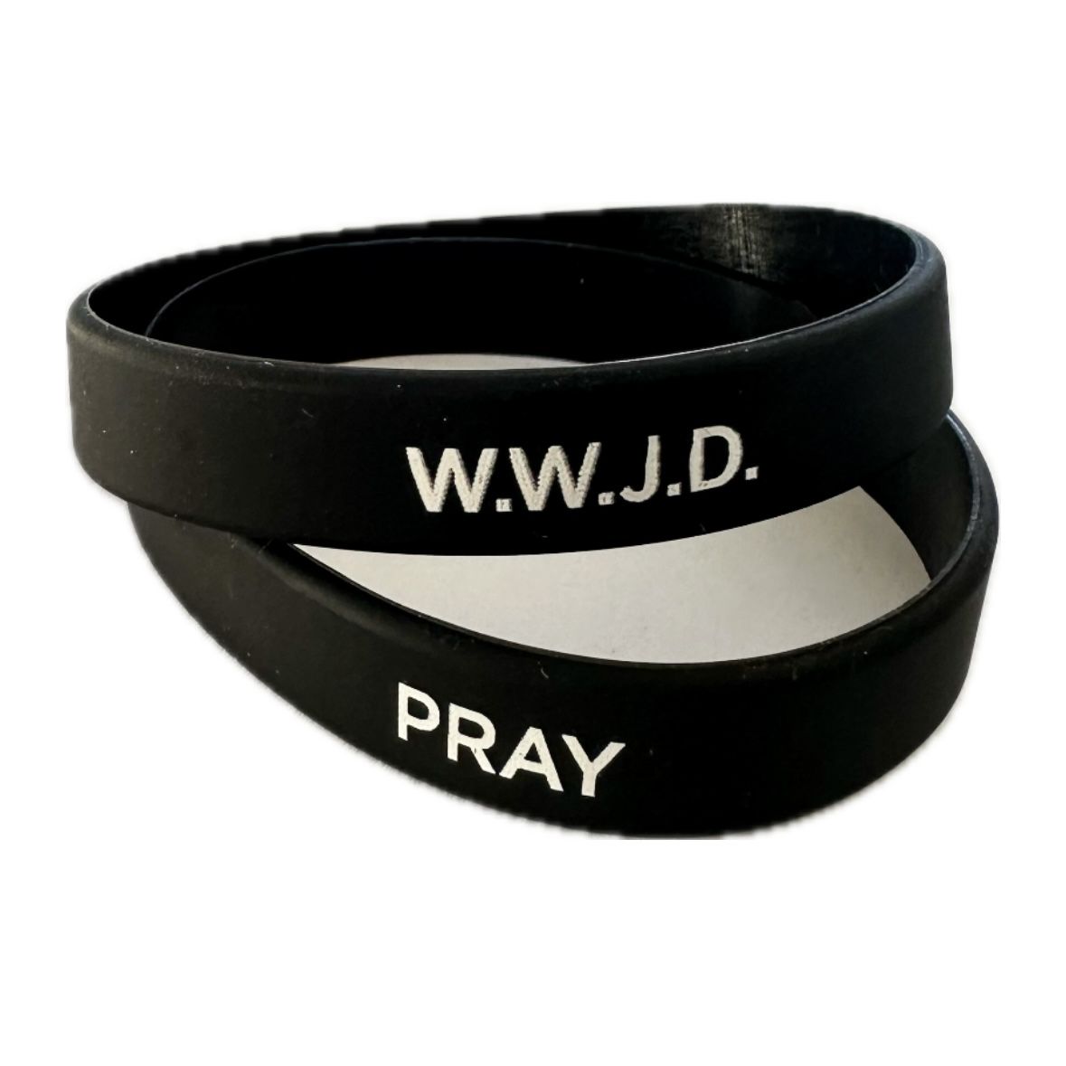 2 Pack Silicone WWJD and PRAY Bracelet | Shop Today. Get it Tomorrow ...