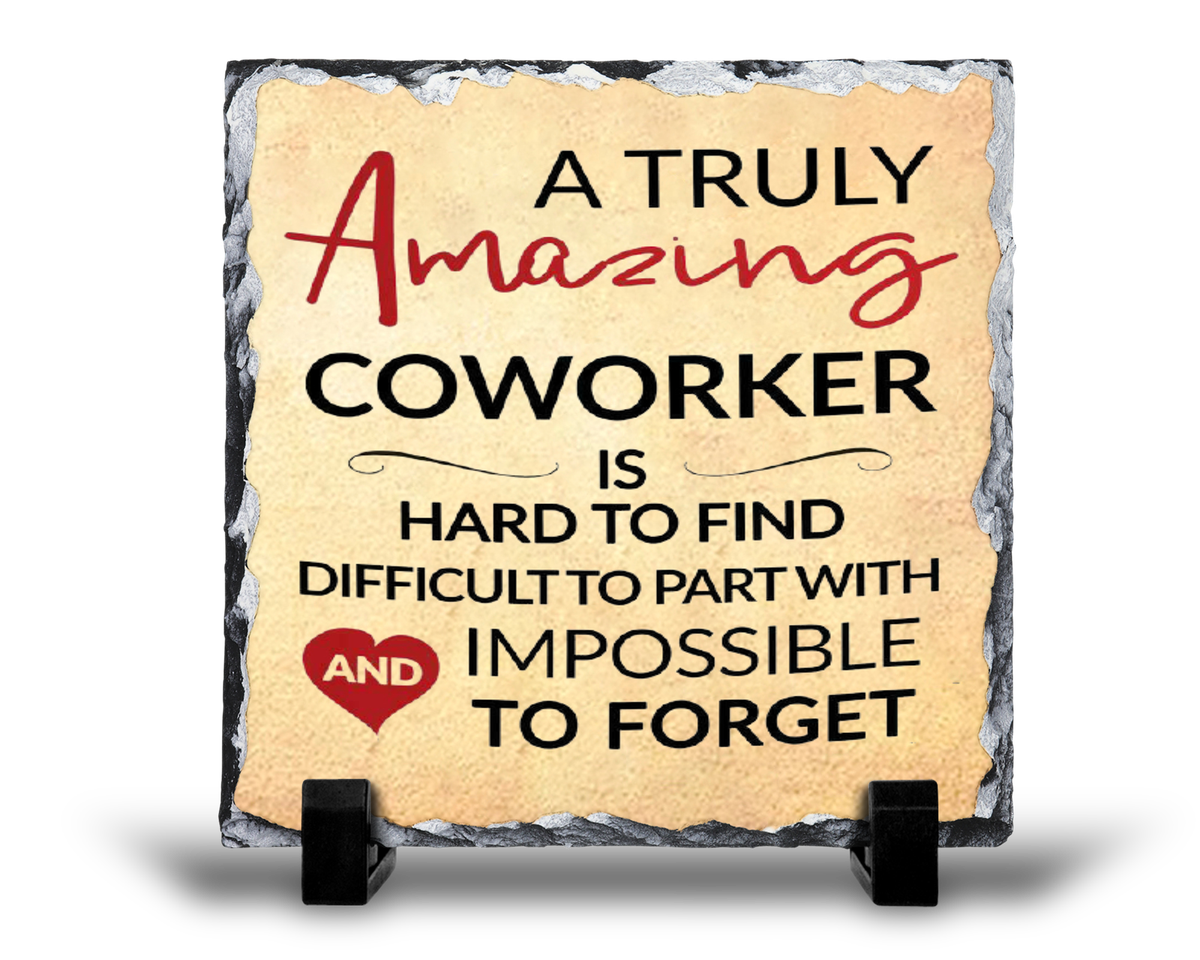 A Truly Amazing Coworker Colleague Gift Rock Slate | Shop Today. Get it ...