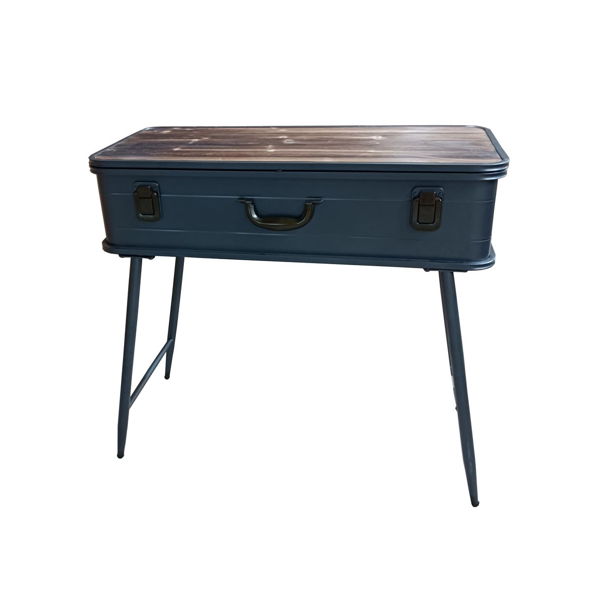 Vintage Metal Suitcase Console Table with Storage Box | Shop Today. Get ...
