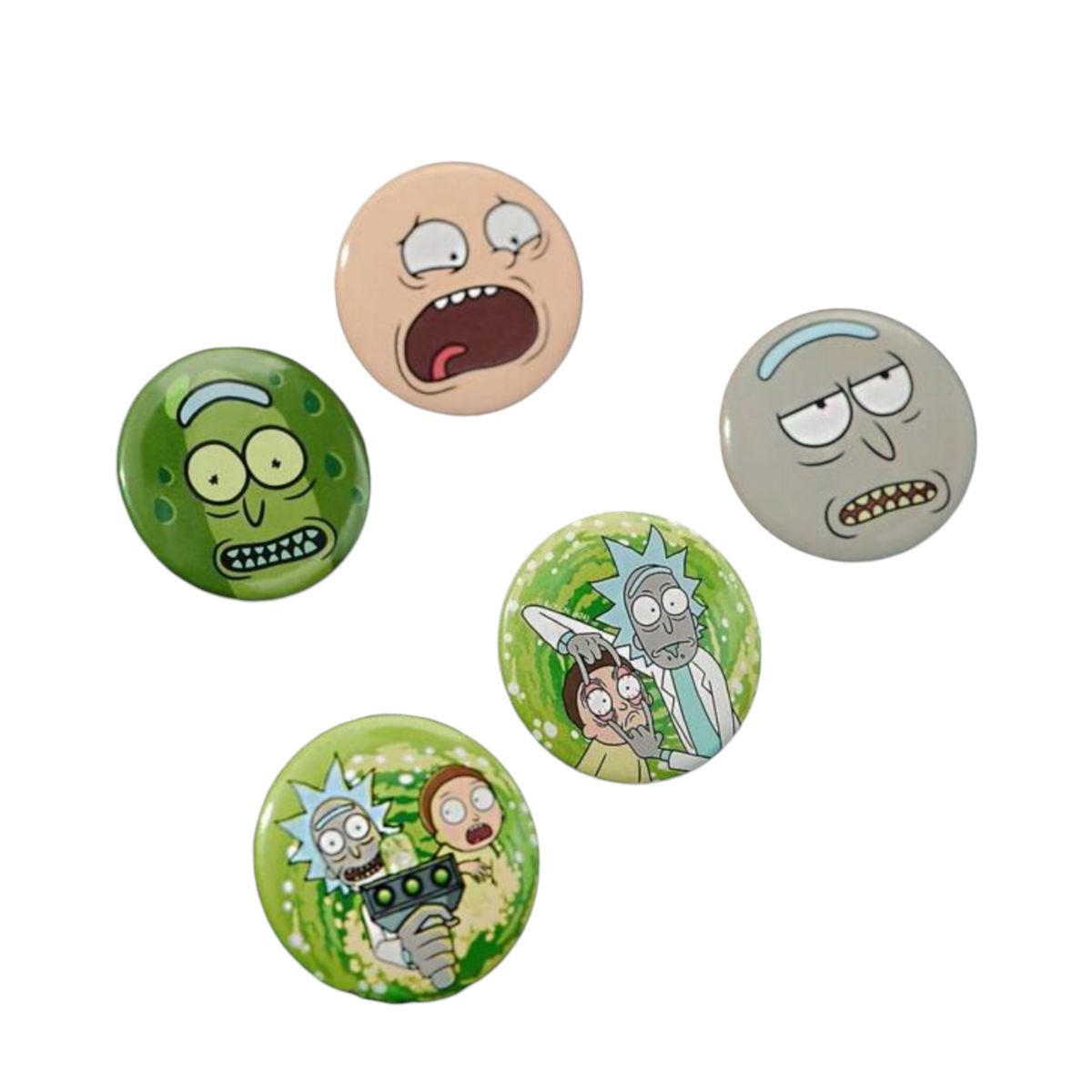 5-Piece Rick and Morty Brooch Set | Shop Today. Get it Tomorrow ...