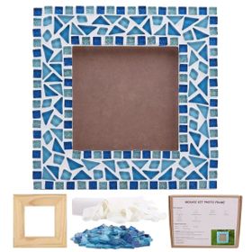 Mosaic DIY Photo Frame Kit_ Blue Trim - 0001MDIYK | Shop Today. Get it ...