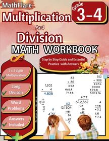 Multiplication and Division Math Workbook 3rd and 4th Grade ...