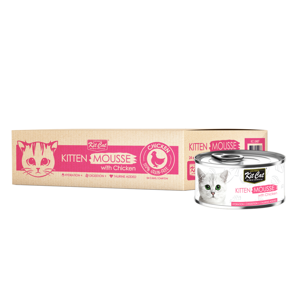 Kit Cat Kitten Chicken Mousse - (24 X 80g) | Shop Today. Get it ...