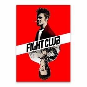 Fight Club Red Background Poster - A1 | Shop Today. Get it Tomorrow ...