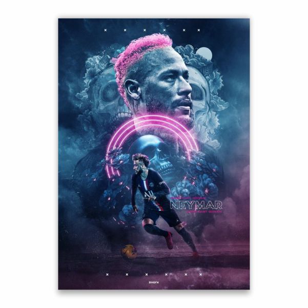 Neymar Smoke Poster - A1 | Shop Today. Get it Tomorrow! | takealot.com