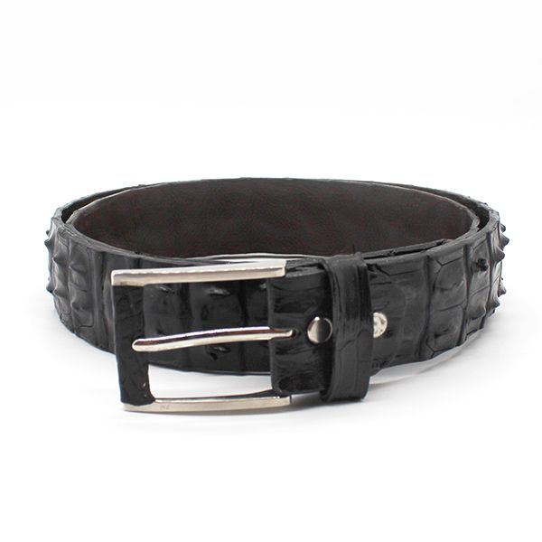 TM Genuine Leather Crocodile Black Belt | Shop Today. Get it Tomorrow ...