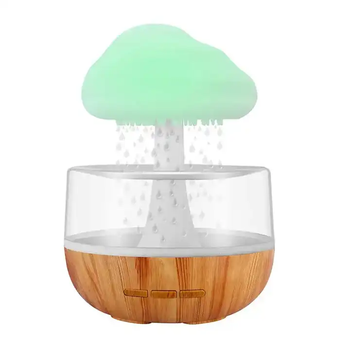 Raining Cloud Night Light Essential Oil Diffuser Micro Humidifier ...