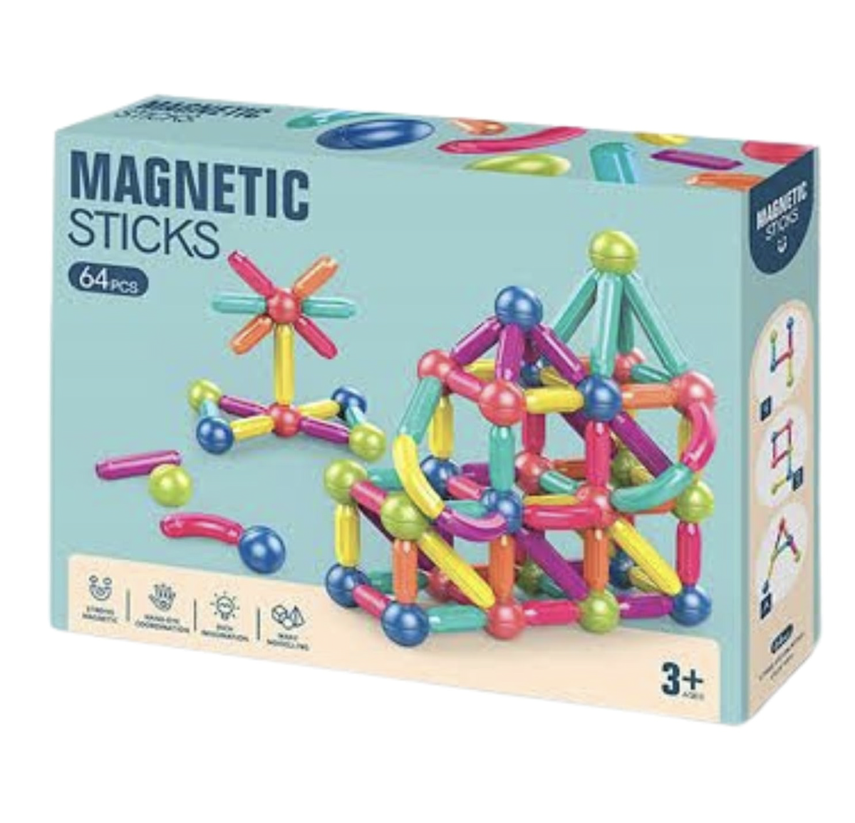 Educational Magnetic Sticks - 64-piece | Shop Today. Get it Tomorrow ...