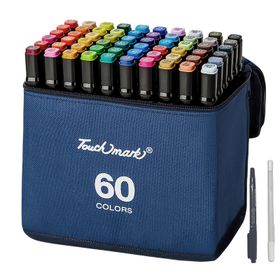 60 Colors Marker Pen Set Double Head Quick-Dry Artist with 2 Outliner Pens | Shop Today. Get it ...