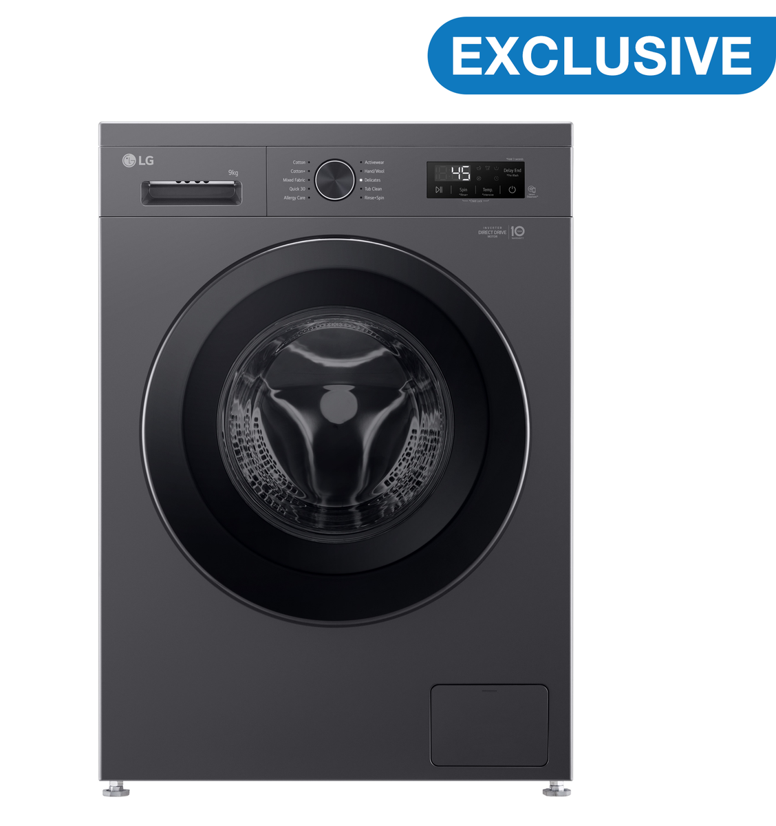 LG 8kg Front Loader Inverter Direct Drive with Steam Black Finish ...
