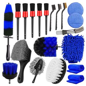 Auto Detailing Brushes Set for Car Interior Exterior Cleaning - 20 ...
