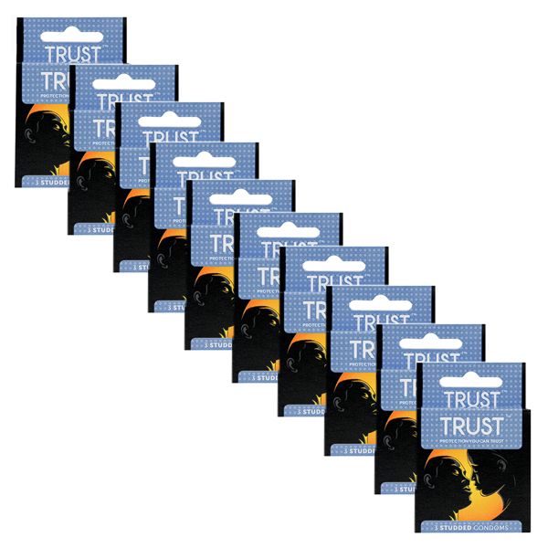 Trust Condoms Studded 3 Condoms x 10 Boxes | Shop Today. Get it ...