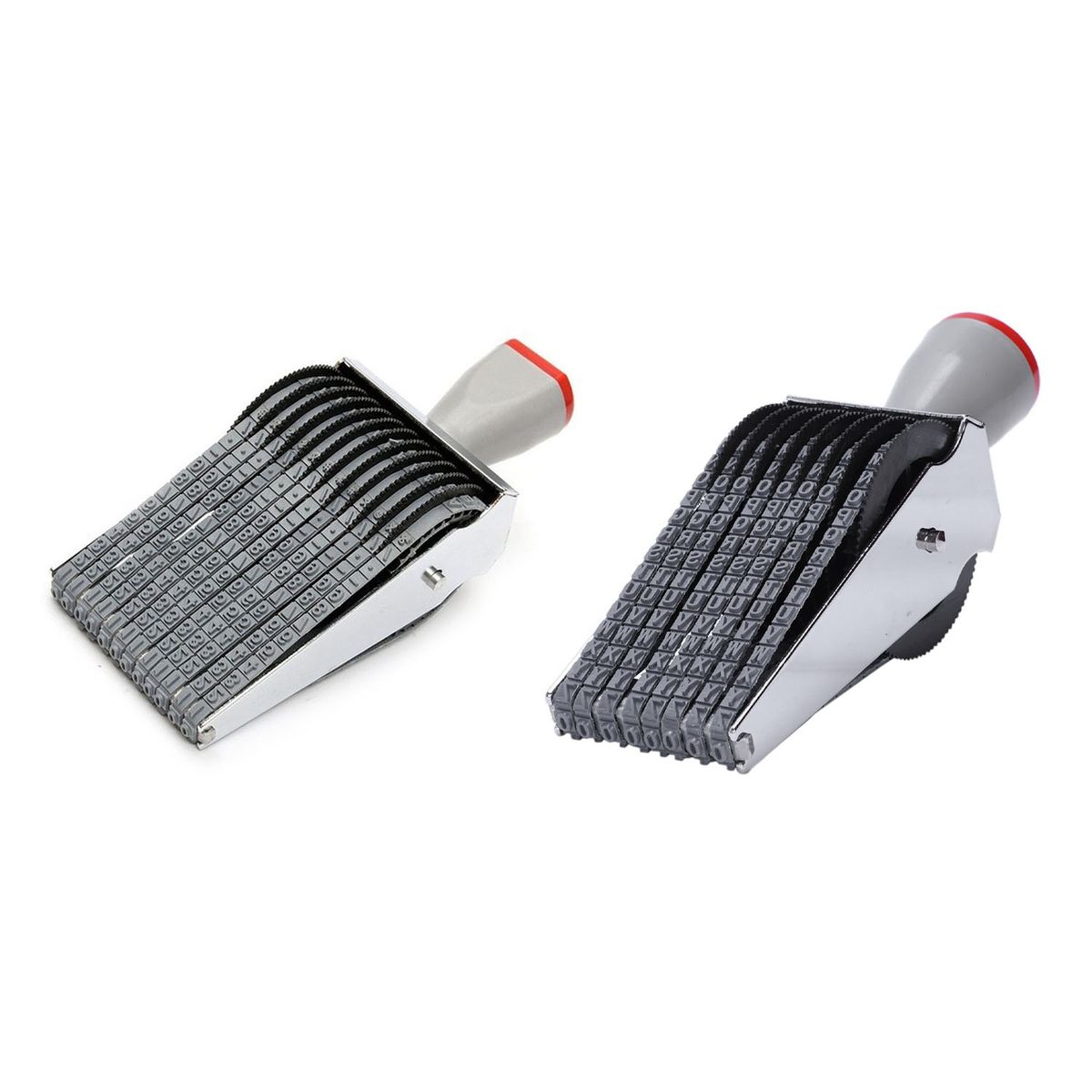 Multipurpose 12 Digit Alphabet Rolling Rubber Stamp English Roller ...