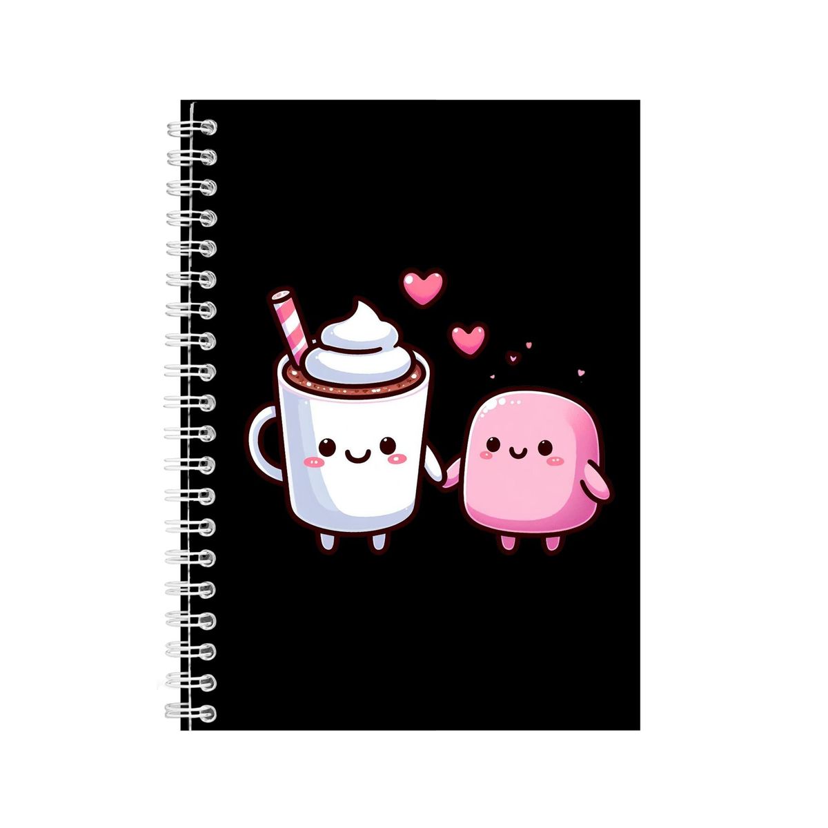 Marshmellow A5 Notebook Spiral and Lined Matching Couple Graphic ...