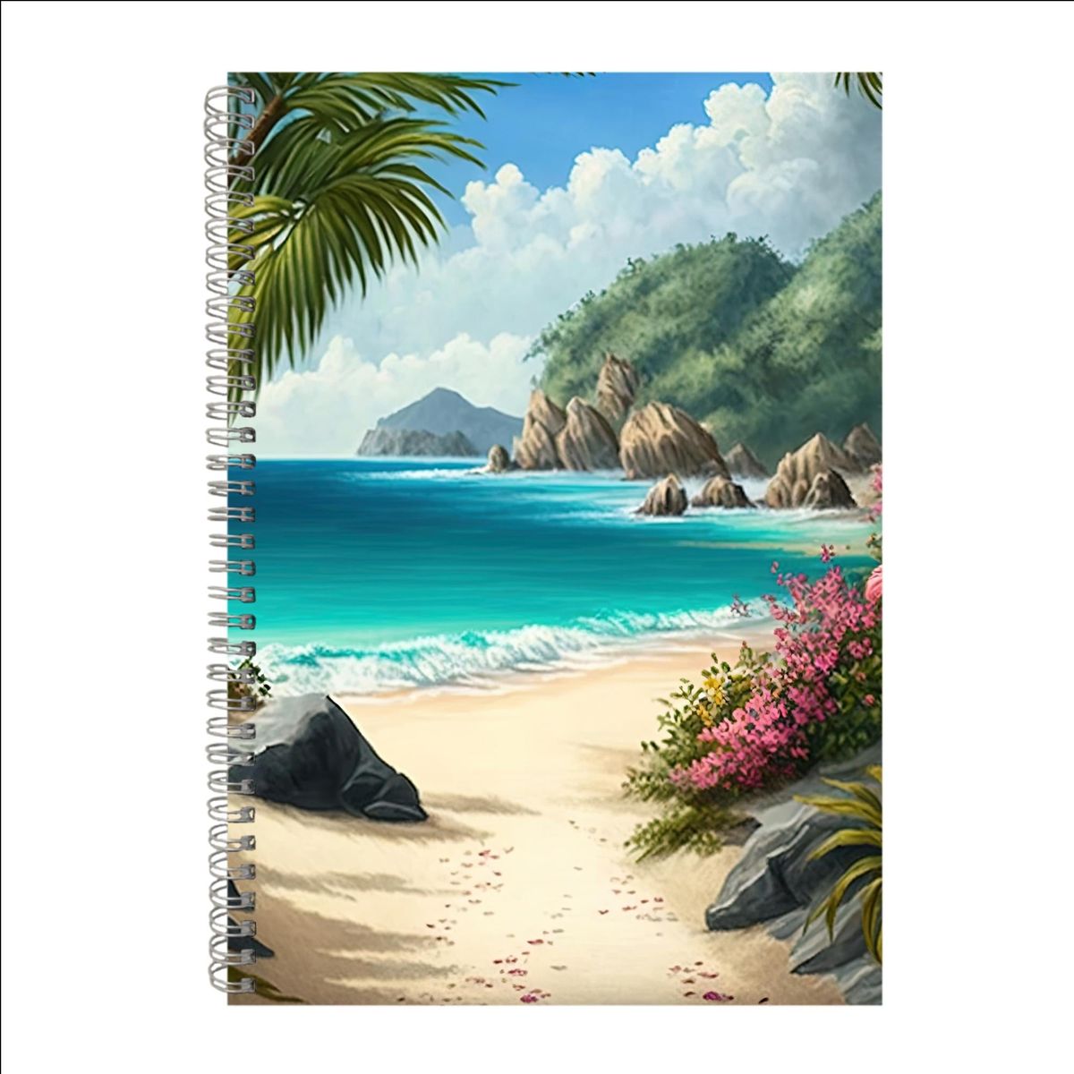 Beach Path A4 Notebook Pad for Work Tropical Graphic Design Present 055 ...