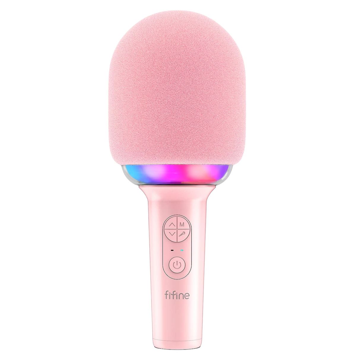 FIFINE - E2 - Wireless Karaoke Microphone With RGB Lighting - Pink ...