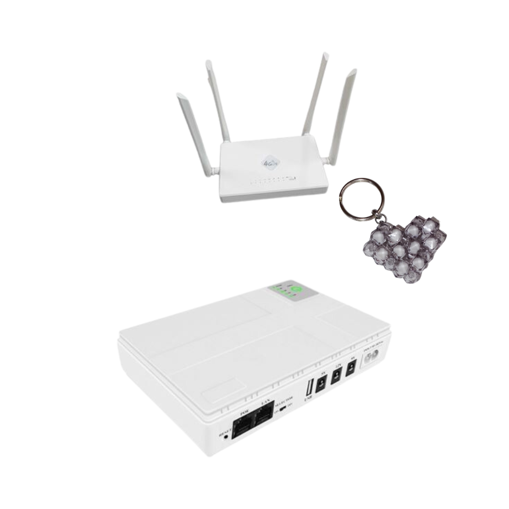 4G Wireless Router + TG-119 Mini DC 8800maH UPS Battery Backup For ...