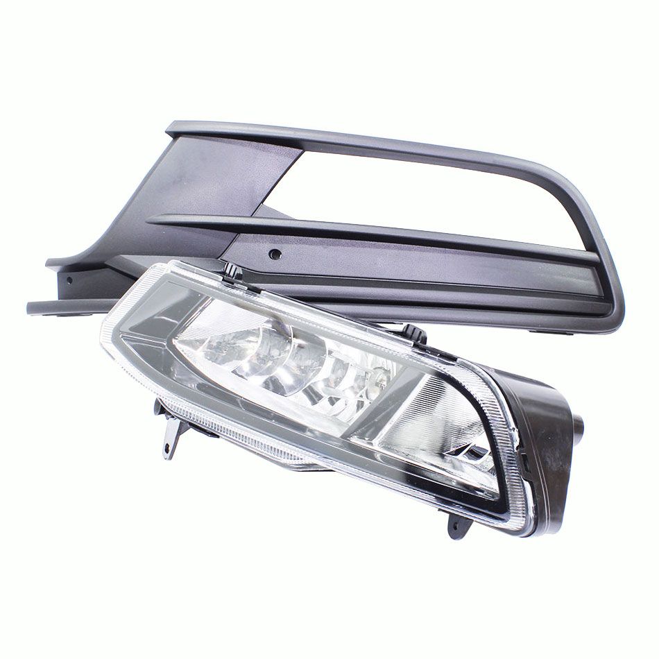 Bumper Foglamp with Grill - Leftt Hand Side - Black - Compatible with ...