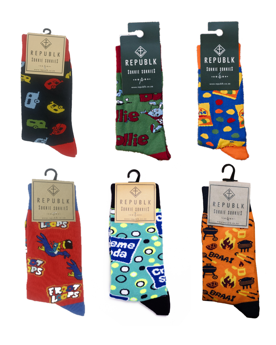 Republk - Local is Lekker Funky Sokkie Socks 6 Pack | Shop Today. Get ...