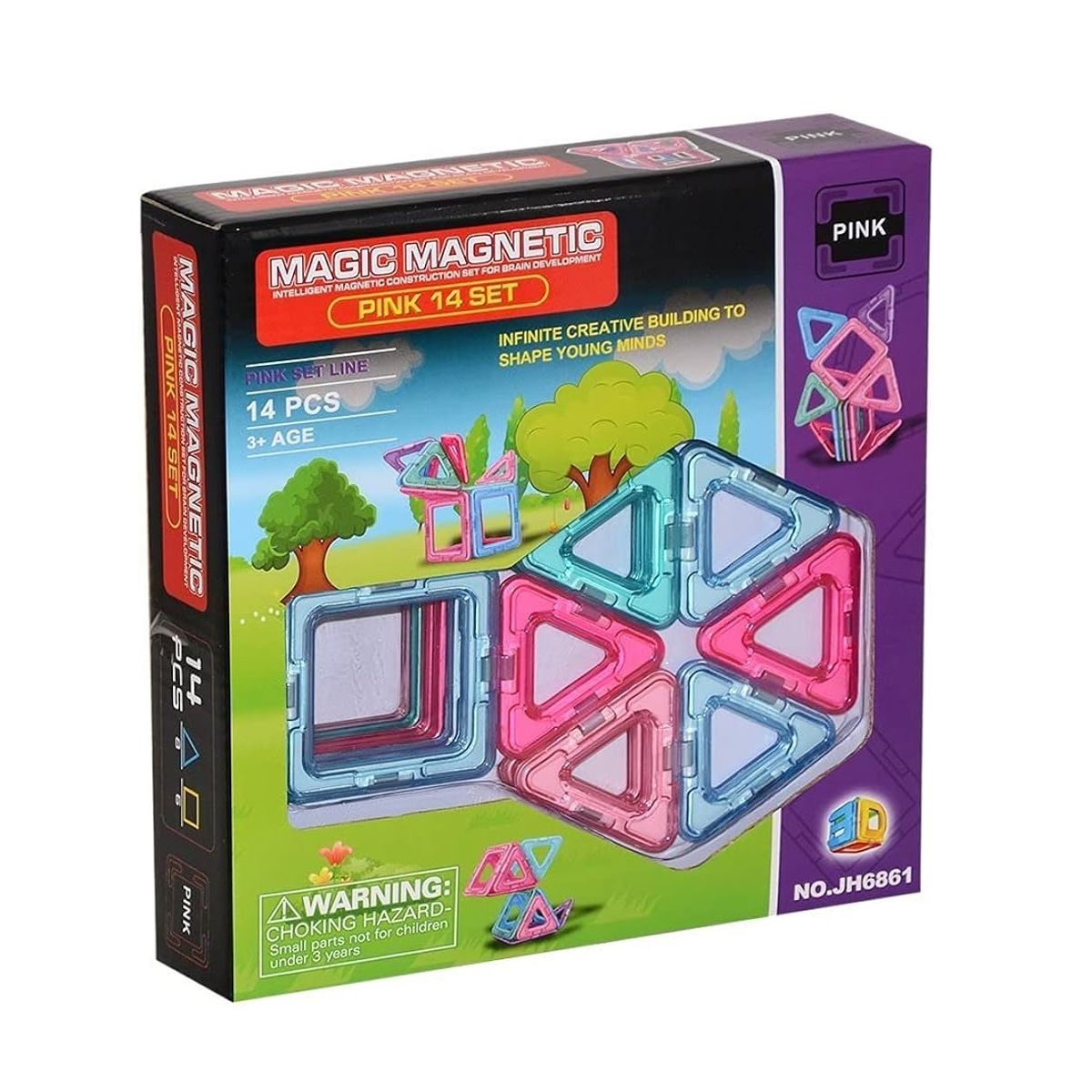 Magic Magnetic Blocks Pink 14 Set | Shop Today. Get it Tomorrow ...