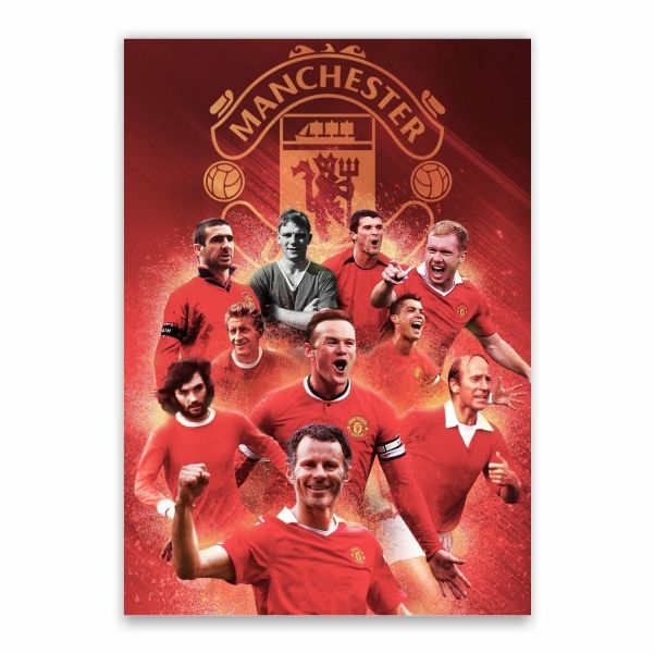 Manchester United Legends Poster - A1 | Shop Today. Get it Tomorrow ...