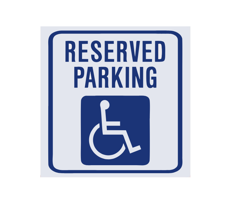 Wheelchair / Handicap Reserved Parking Sign - ABS Sign Board | Shop ...