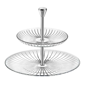 2 Tiers Crystal Glass Plate Stand | Shop Today. Get it Tomorrow ...