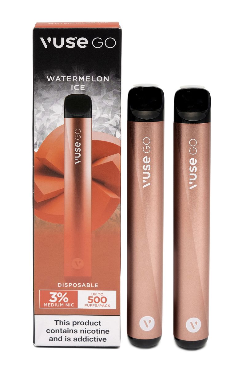 Vuse Go Watermelon Ice Slim Design - Disposable 2 Pack 3% | Buy Online ...