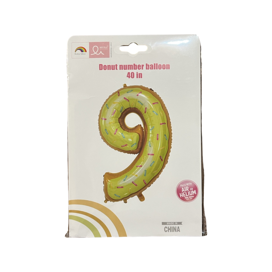 Balloon Number 9 Helium Donut Balloon | Shop Today. Get it Tomorrow ...