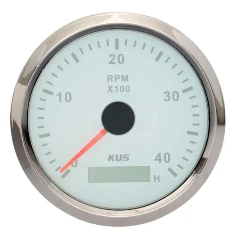 KUS 85mm Marine Grade Tachometer - Up to 4000 RPM with Digital Hour Meter | Shop Today. Get it ...