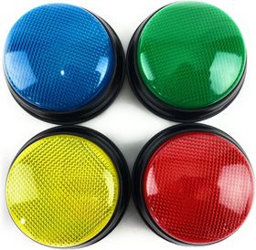 Answer Buzzers Set of 4 Assorted Colored Buzzers Educational Game ...