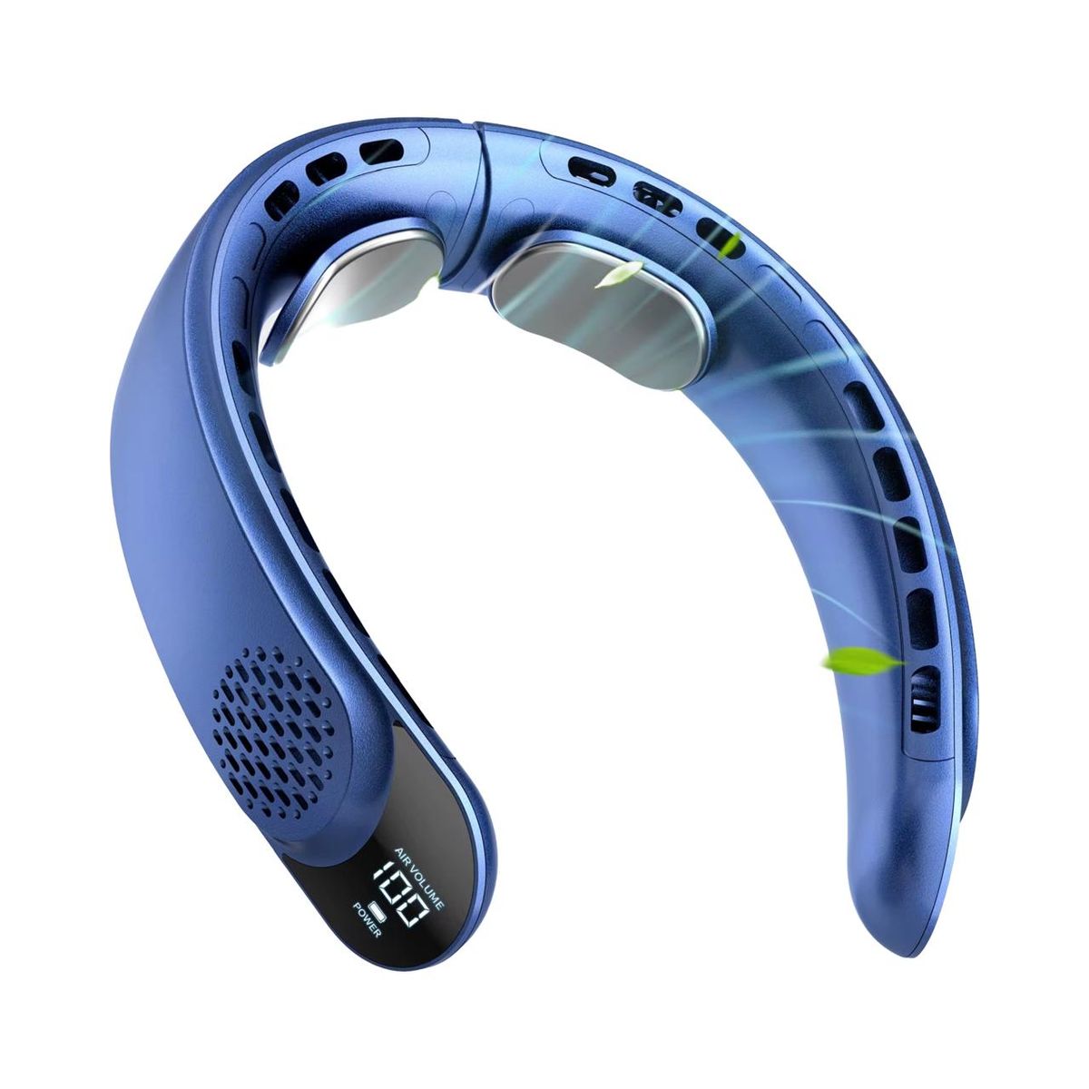 Portable Neck Fan with 4000mAh Battery - 4 Independent Turbo Blades-360 ...