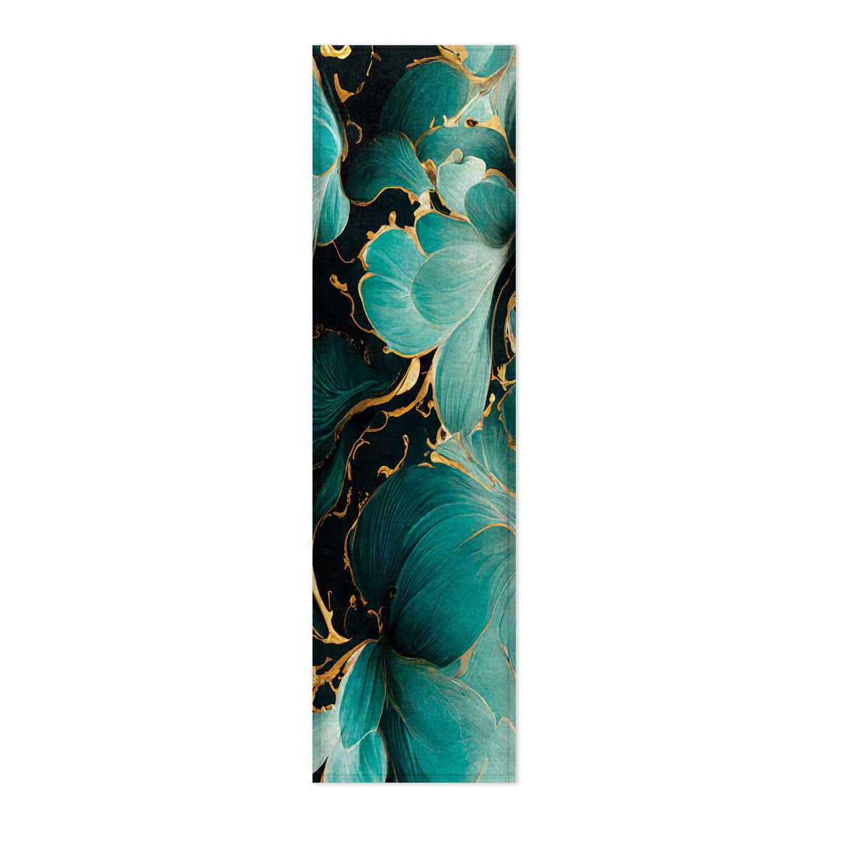 Golden Blue Flowers 160cm Table Runner | Shop Today. Get it Tomorrow ...