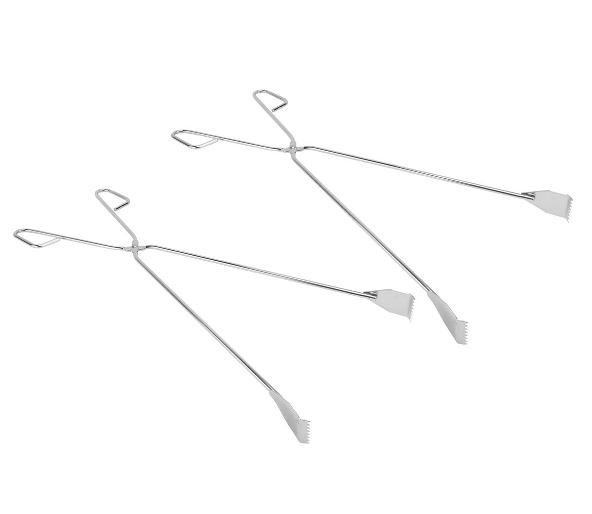 Glamping - Stainless Steel 60cm Long Handle Clips Scissor Braai Tong ...