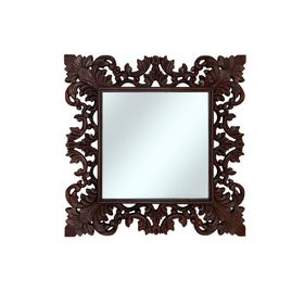 Baron Art Decor Square Mirror Dark Brown | Shop Today. Get it Tomorrow ...