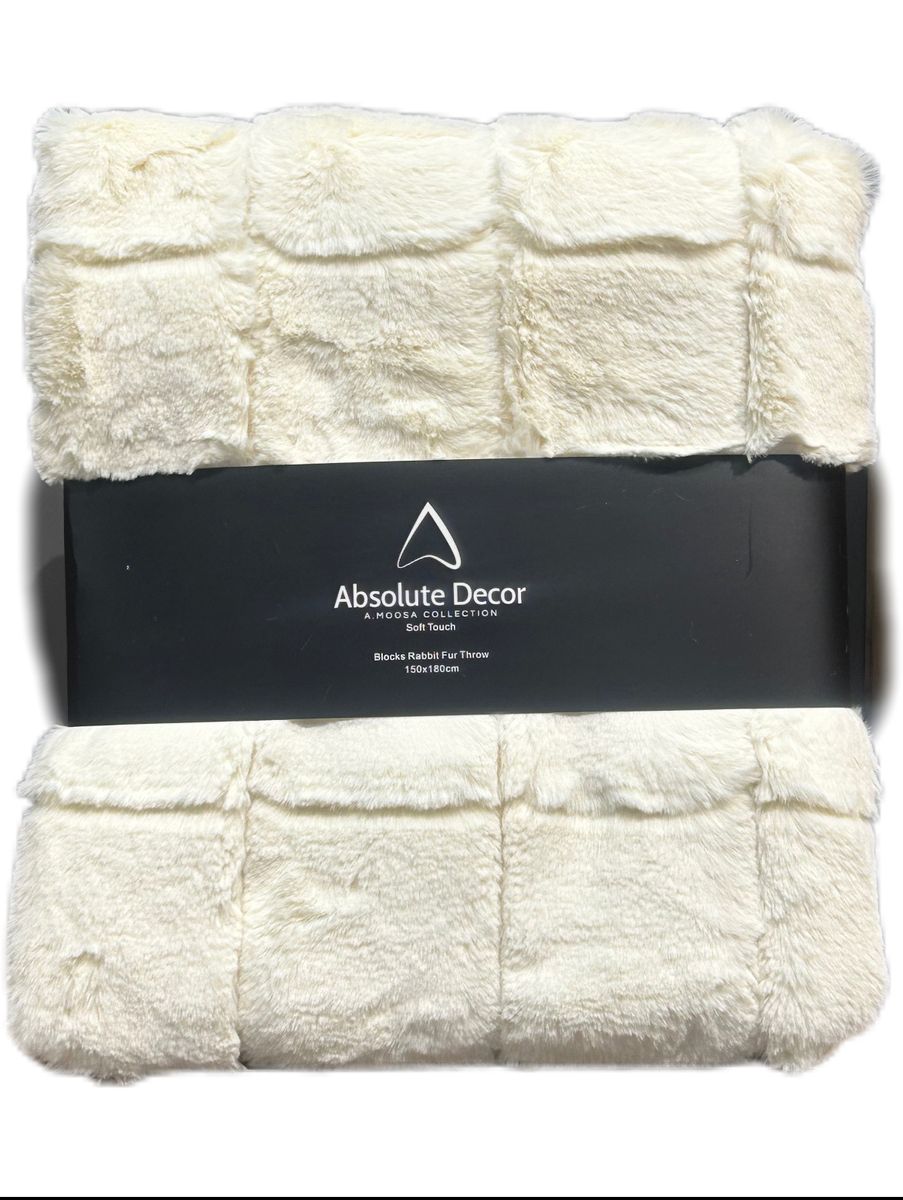 Absolute Decor Blocks Rabbit Fur | Shop Today. Get it Tomorrow ...