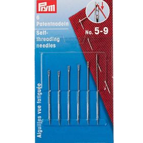 Prym Self Threading / Easy Push to Thread Hand Sewing Needles, No. 5-9 ...